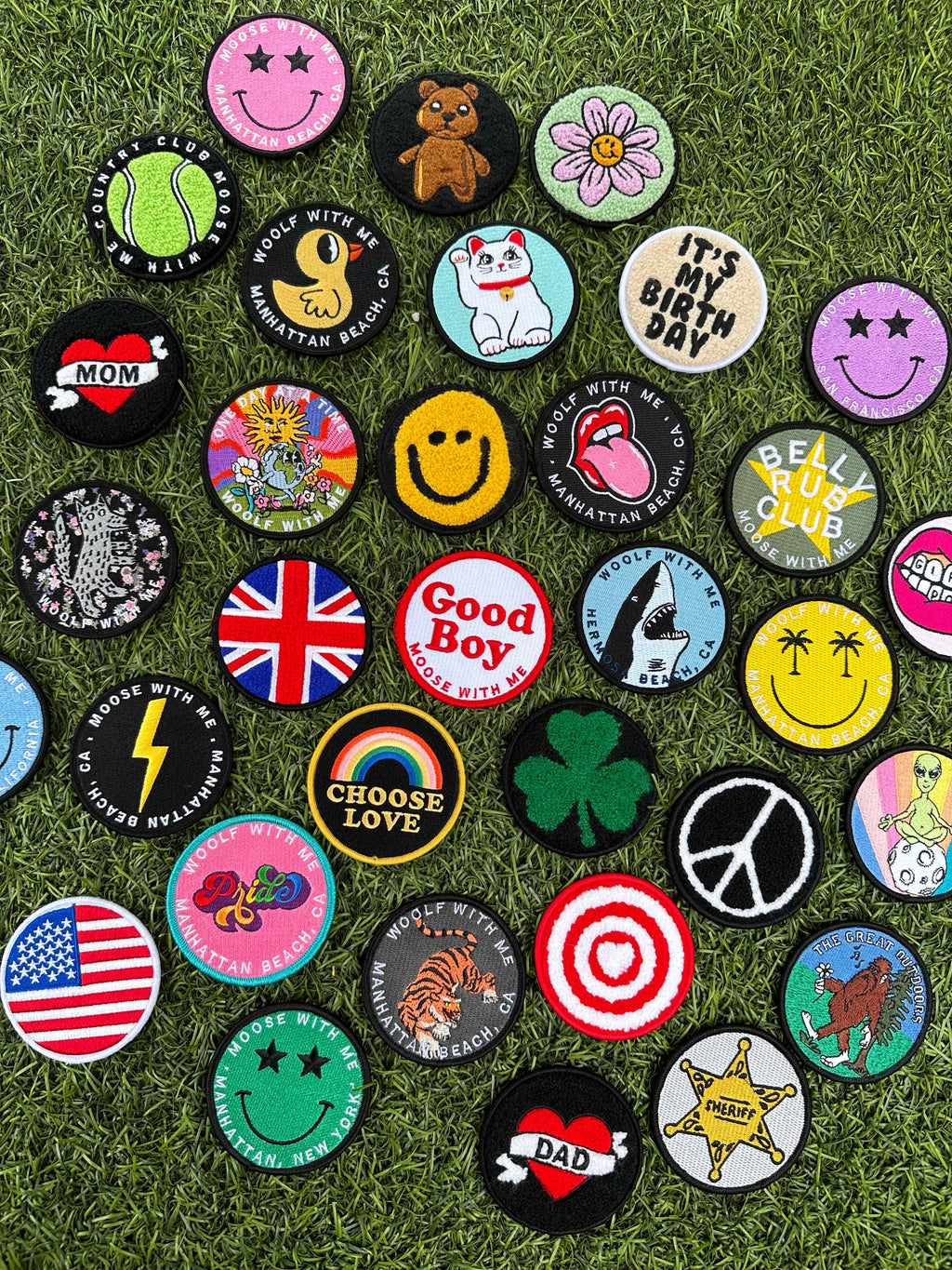 Velcro Embroidered Patches: Woolf With Me® Manhattan Beach, California