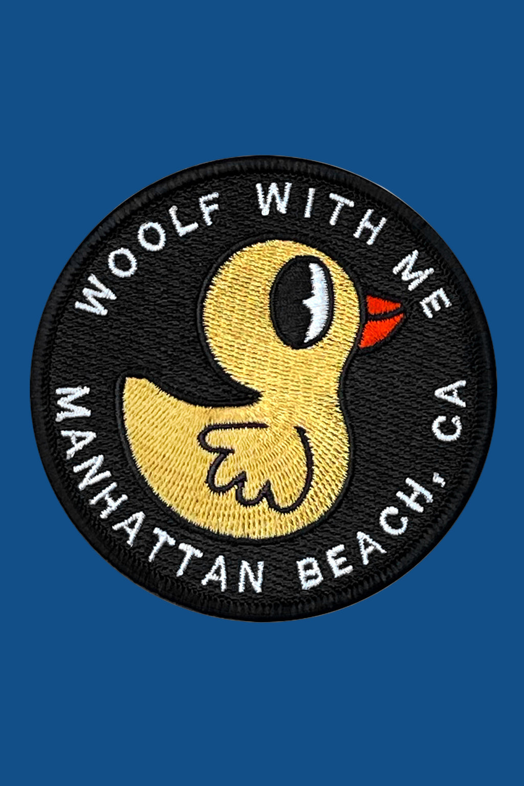 Rubber Duck Patch | 3" | Embroidery : Woolf With Me® Manhattan Beach