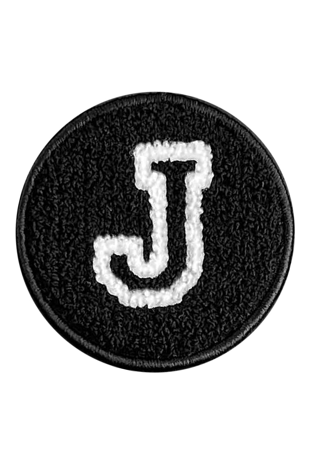 Letter J Velcro Patch | Embroidery : Woolf With Me® Manhattan Beach, Ca