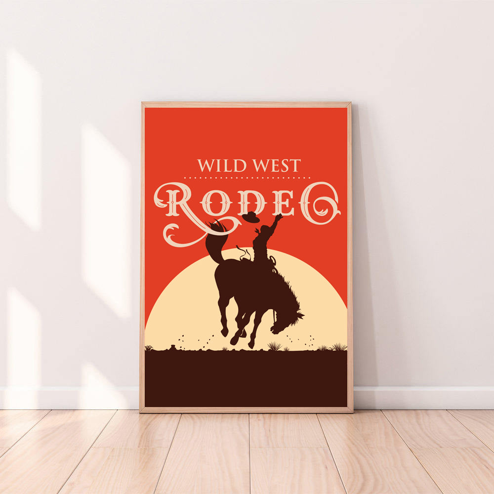 Rodeo Wall Art| Wild West Poster| Western Nursery Decor: Woolf With Me ...