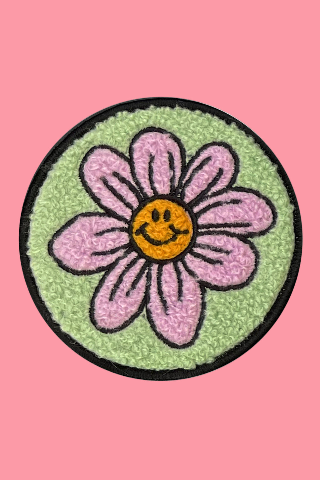 Flower Power Velcro Patch| 3"| 7.6cm| Embroidery Patch: Woolf With Me®